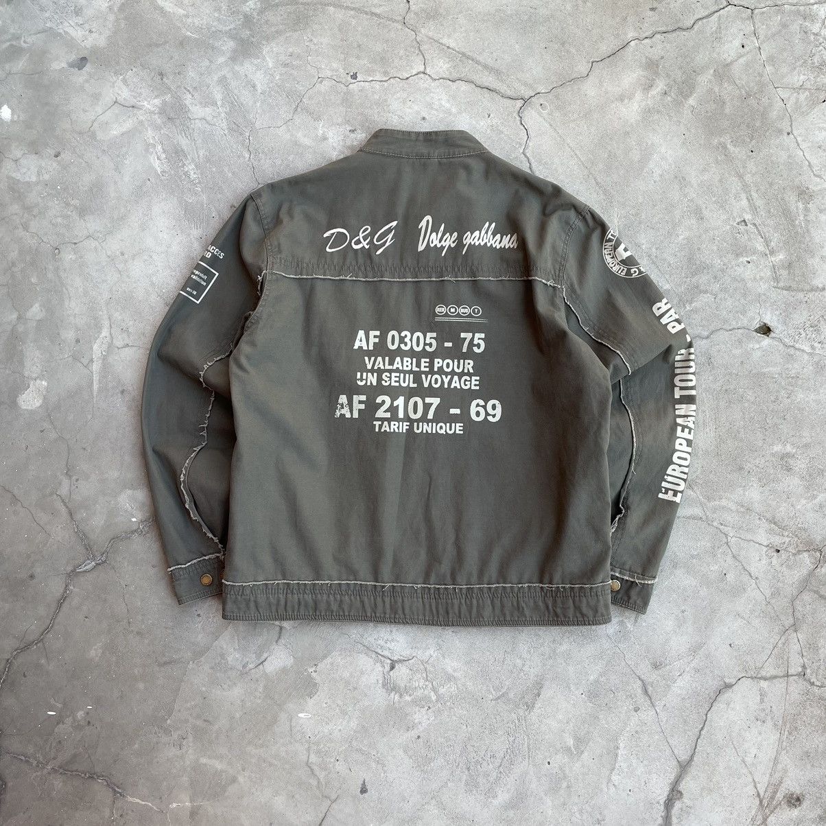 Dolce & Gabbana × Vintage DOLCE & GABBANA Distressed Jacket Vintage CDG ...