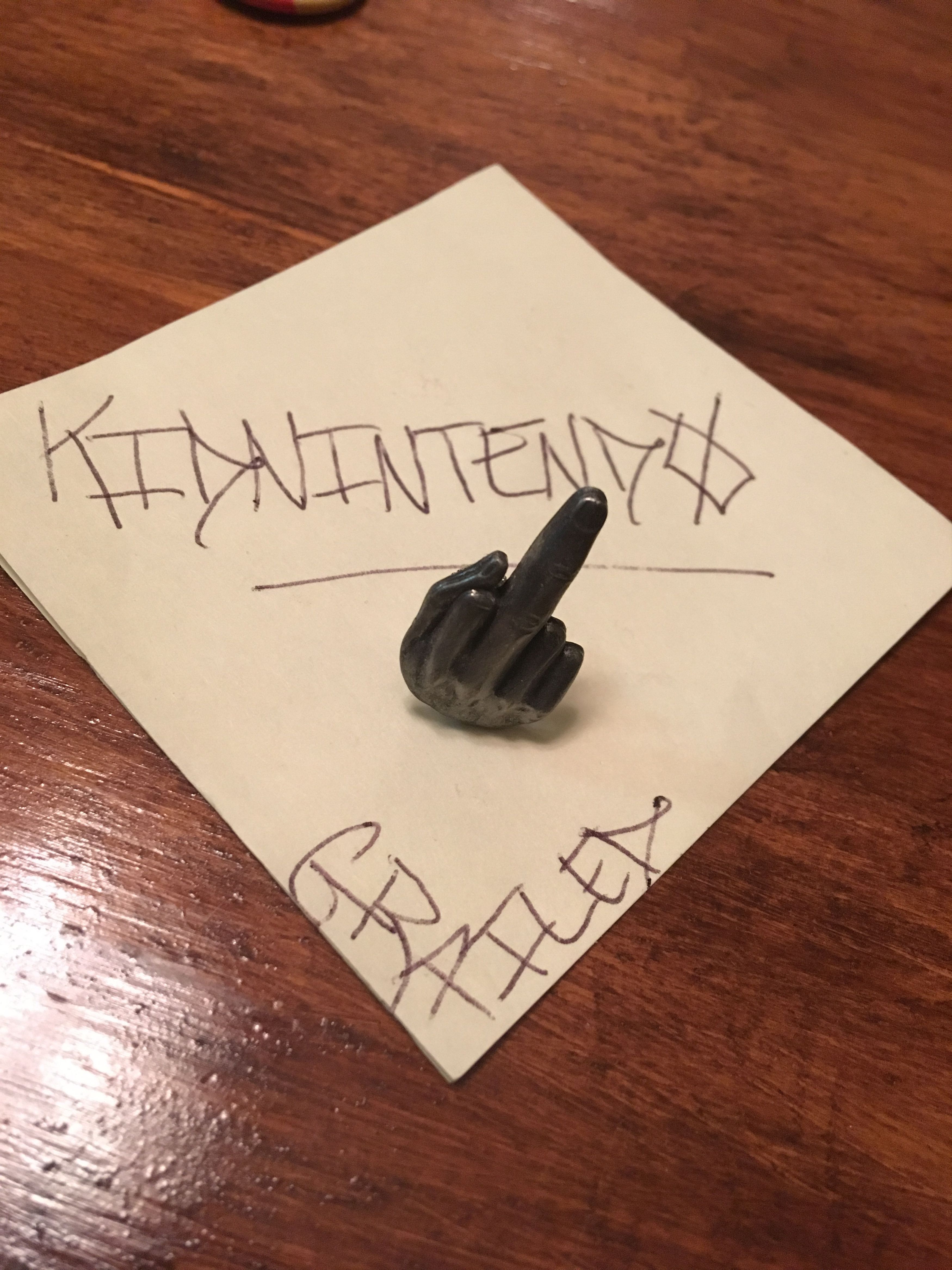 Supreme Middle Finger pin | Grailed