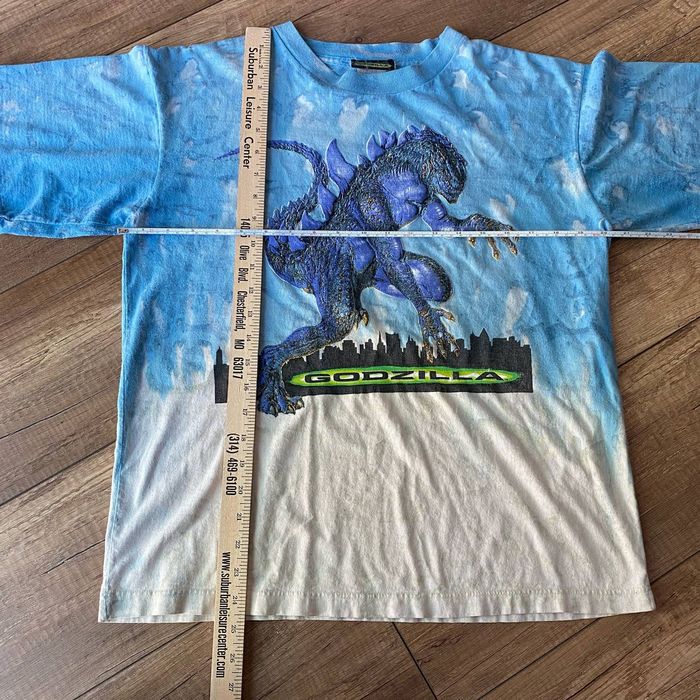 Vintage Vintage 90s Godzilla Tie Dye Movie Tshirt | Grailed