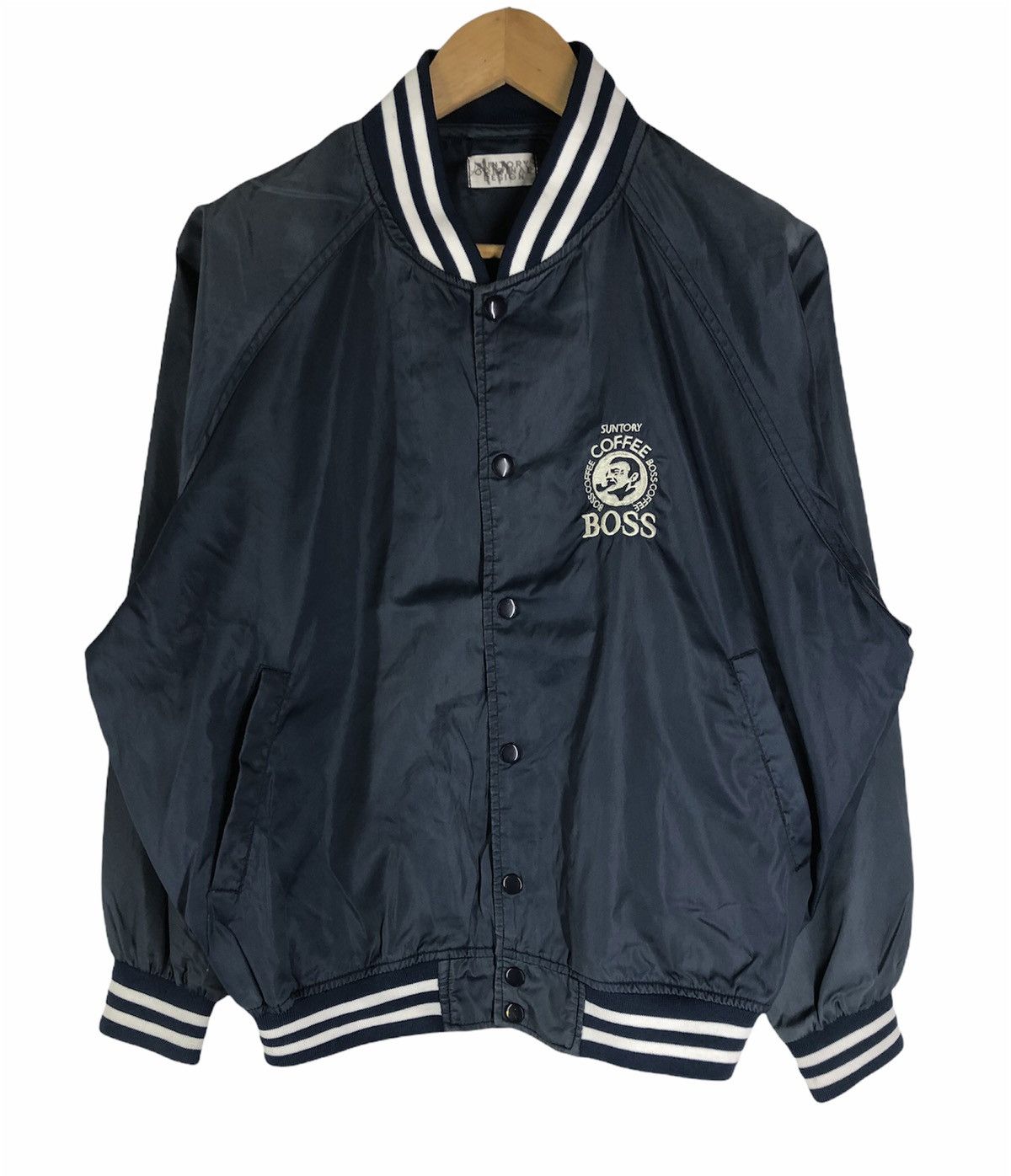Vintage Suntory Original Design Coffee Boss Varsity Jacket | Grailed
