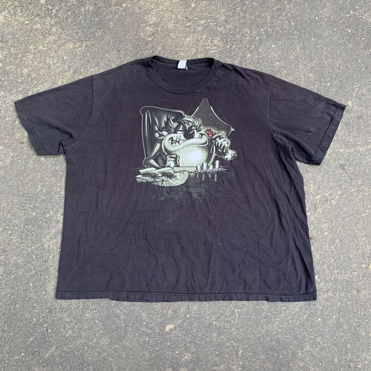 Vintage INSANE VINTAGE Y2K TAZ GANGSTER SHIRT OVERSIZED FADED | Grailed