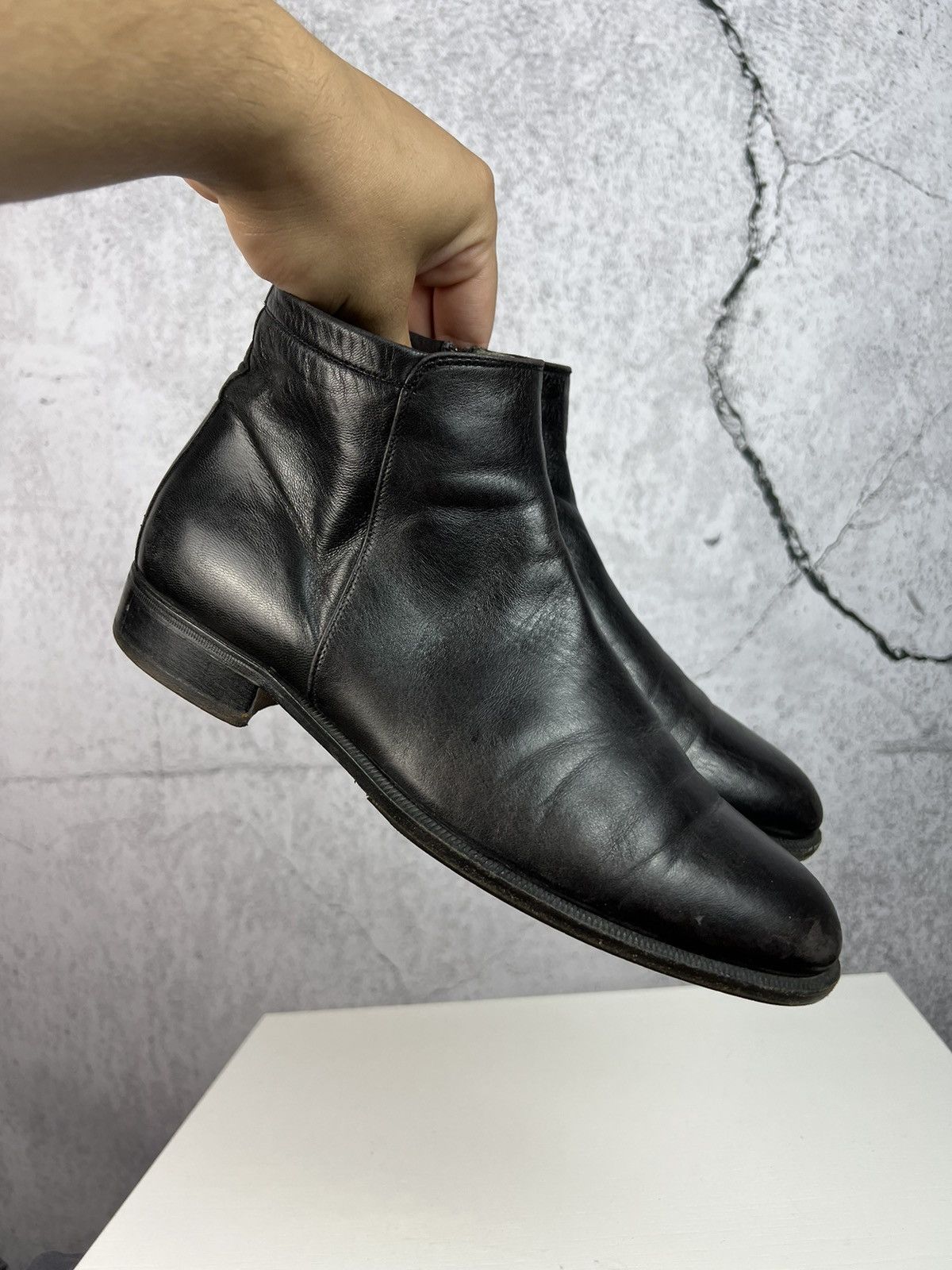 Chelsea × Italian Designers × Vintage Vintage Italian Leather derby ...