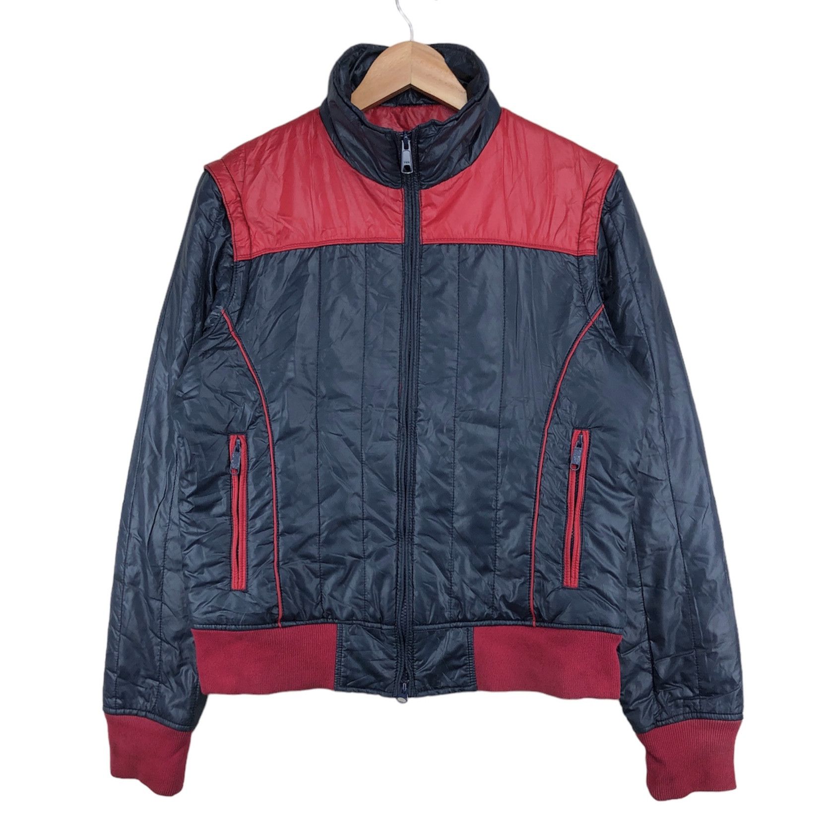 Takeo Kikuchi Takeo Kikuchi Puffer Vest Blue Red Jacket 3 Fit M | Grailed