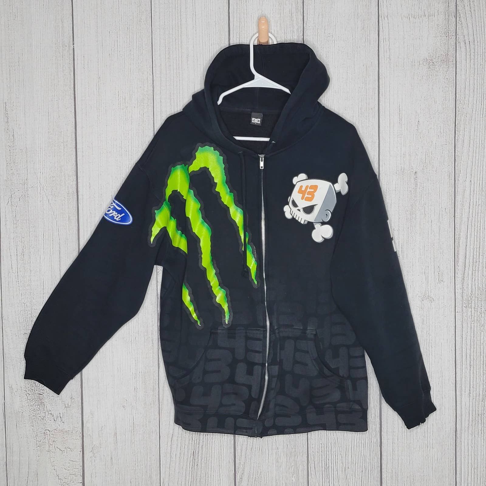Dc DC Ken Block Rally Car #43 Monster Energy Zip Up Hoodie | Grailed