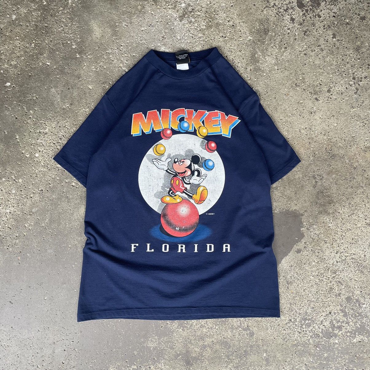 Vintage VINTAGE 90s MICKEY MOUSE DISNEY FLORIDA FADED JUGGLING SHIRT ...