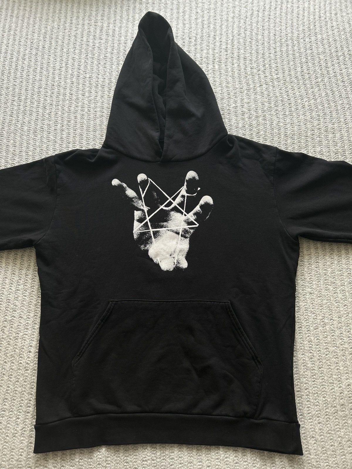 Playboi Carti Playboi Carti Whole Lotta Red Hand Pentagram Hoodie | Grailed