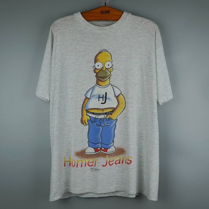 Vintage 1990s Homer Simpson t shirt Homer Jeans | Grailed
