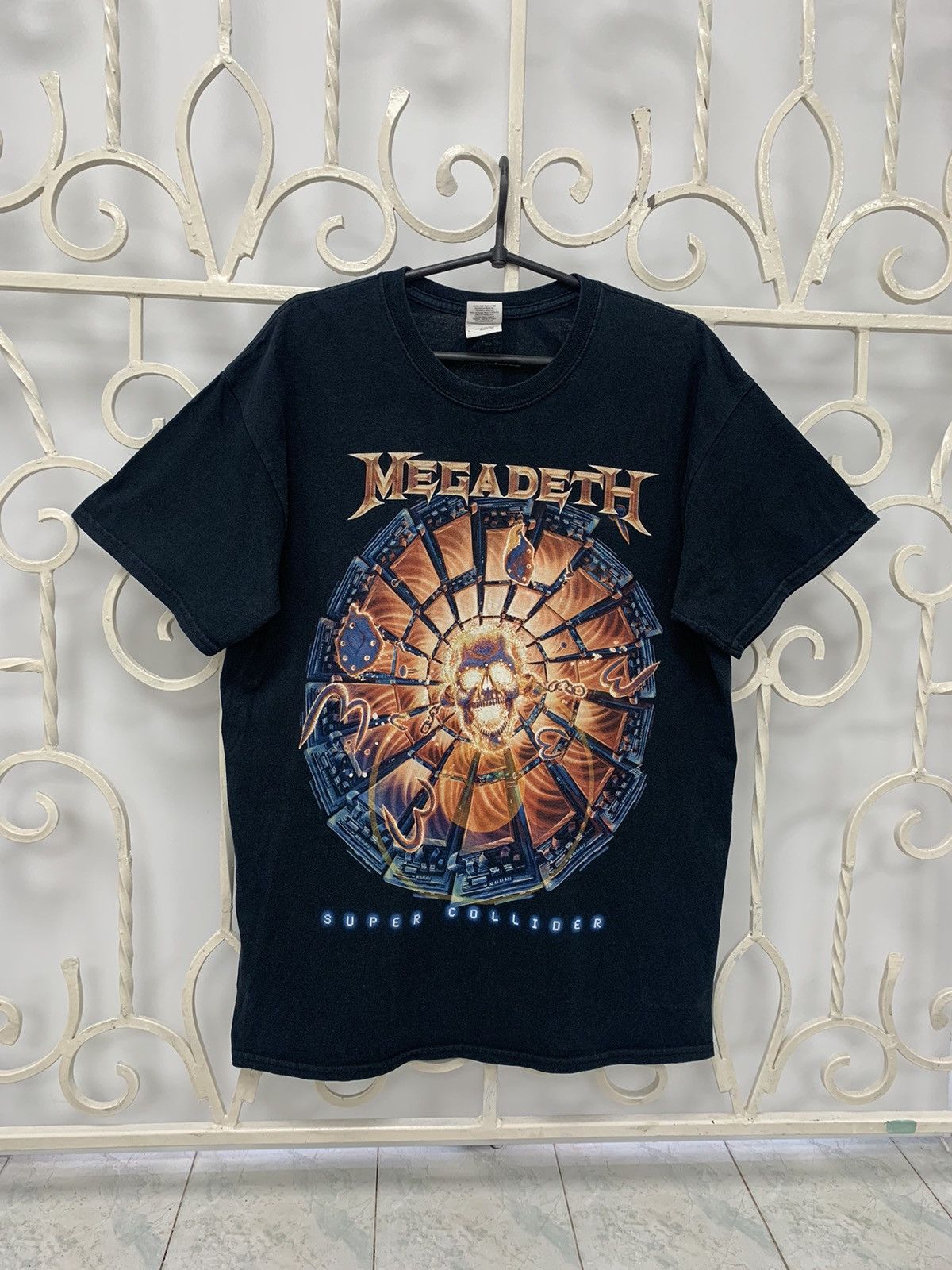 Band Tees × Megadeth × Rock T Shirt Megadeth Super Collider T-shirt ...
