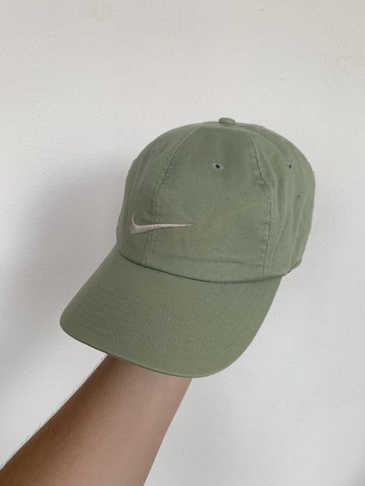 Nike Vintage Nike 90s Central Small Swoosh Mint Baseball Cap Hat | Grailed