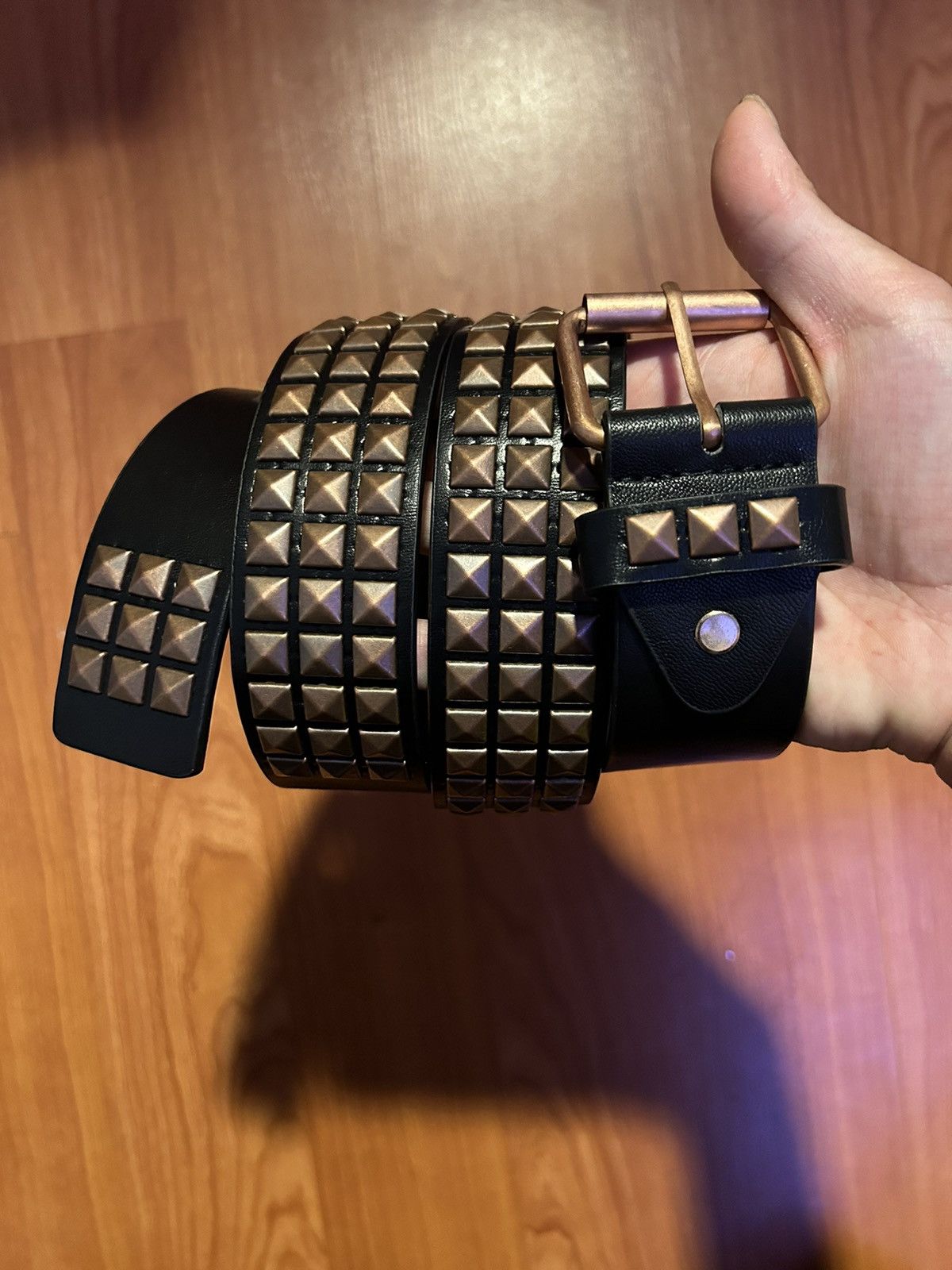 Vintage Pyramid Studded Belt (bronze) | Grailed