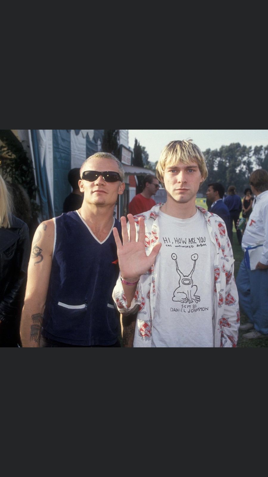 Kurt Cobain DANIEL JOHNSTON KURT COBAIN DESIGN STYLE DISTRESSED SHIRT ...