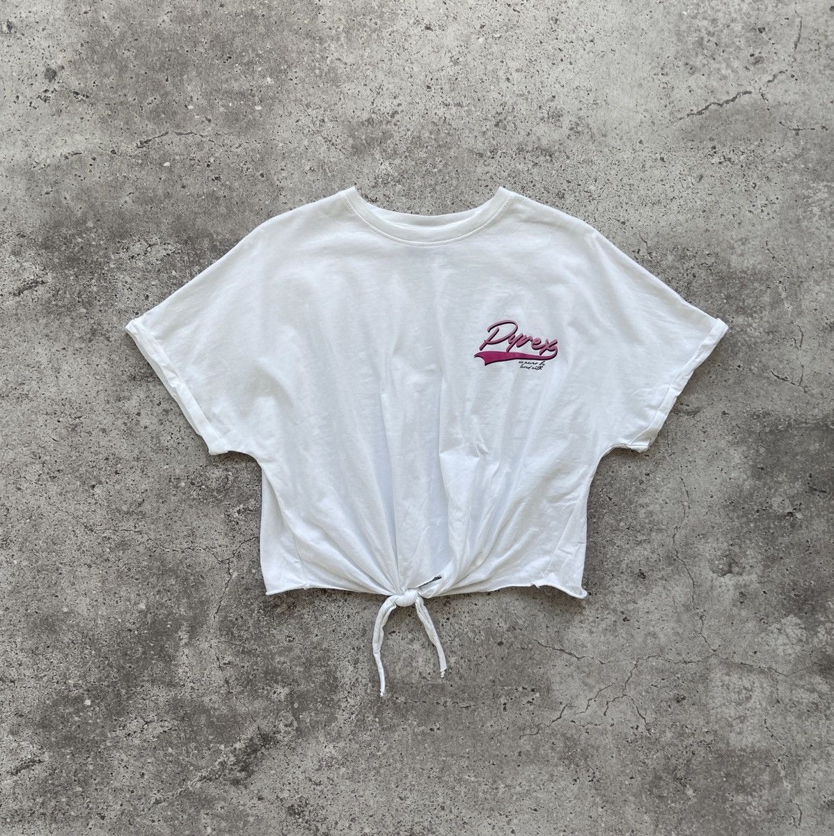 Pyrex Vision Pyrex by Virgil Abloh Women’s White Crop Top Tee Shirt S ...