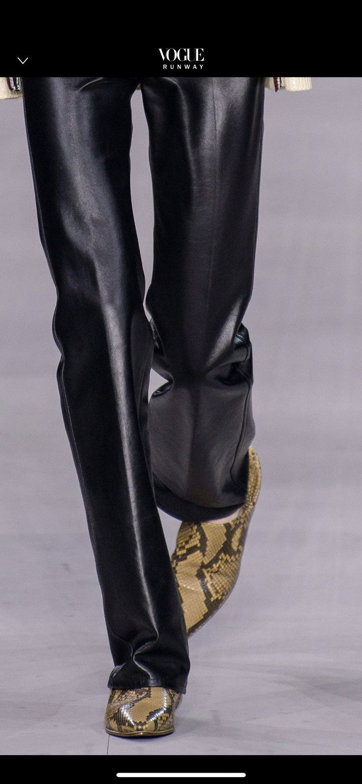 Celine × Hedi Slimane Celine jacno babouche in shiny python | Grailed