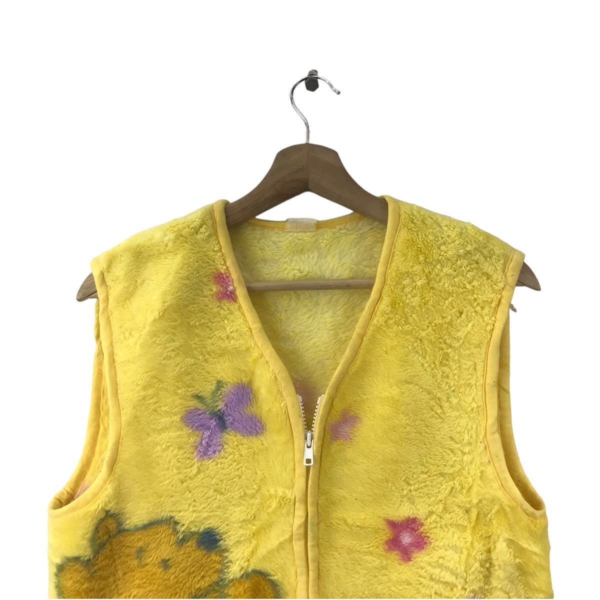 Disney WINNIE POOH DISNEY Cartoon Animation Sherpa Vest Long Fleece | Grailed