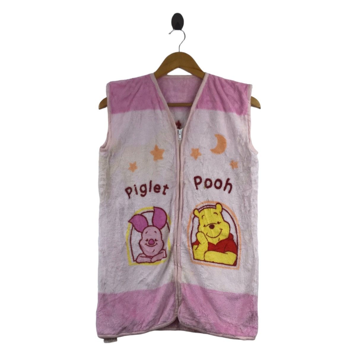 Disney PIGLET POOH DISNEY Cartoon Animation Sherpa Vest Long Wear | Grailed