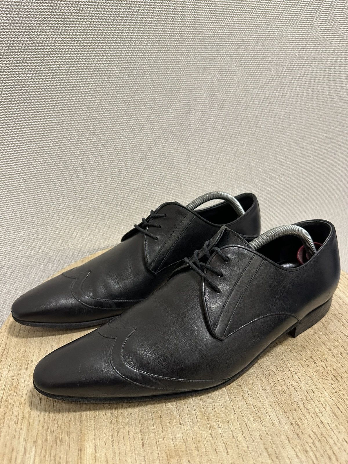 Gucci Gucci Vintage Lace-up Black Leather Made in Italy Shoes | Grailed