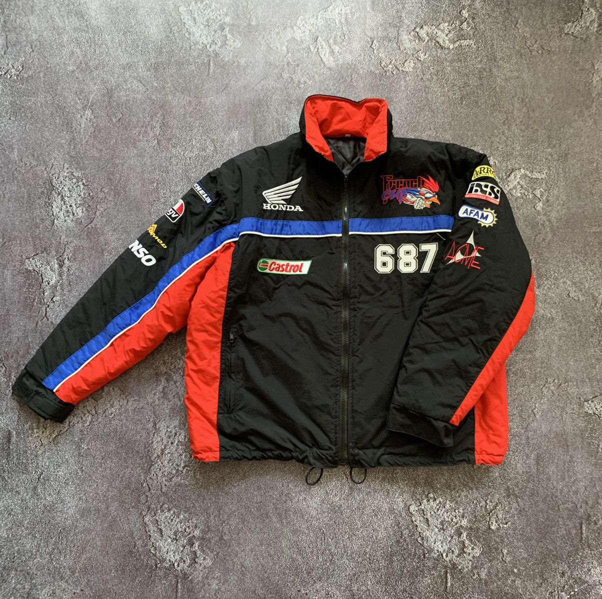 Honda × Racing × Streetwear Vintage Honda Racing Moto Nylon Jacket ...