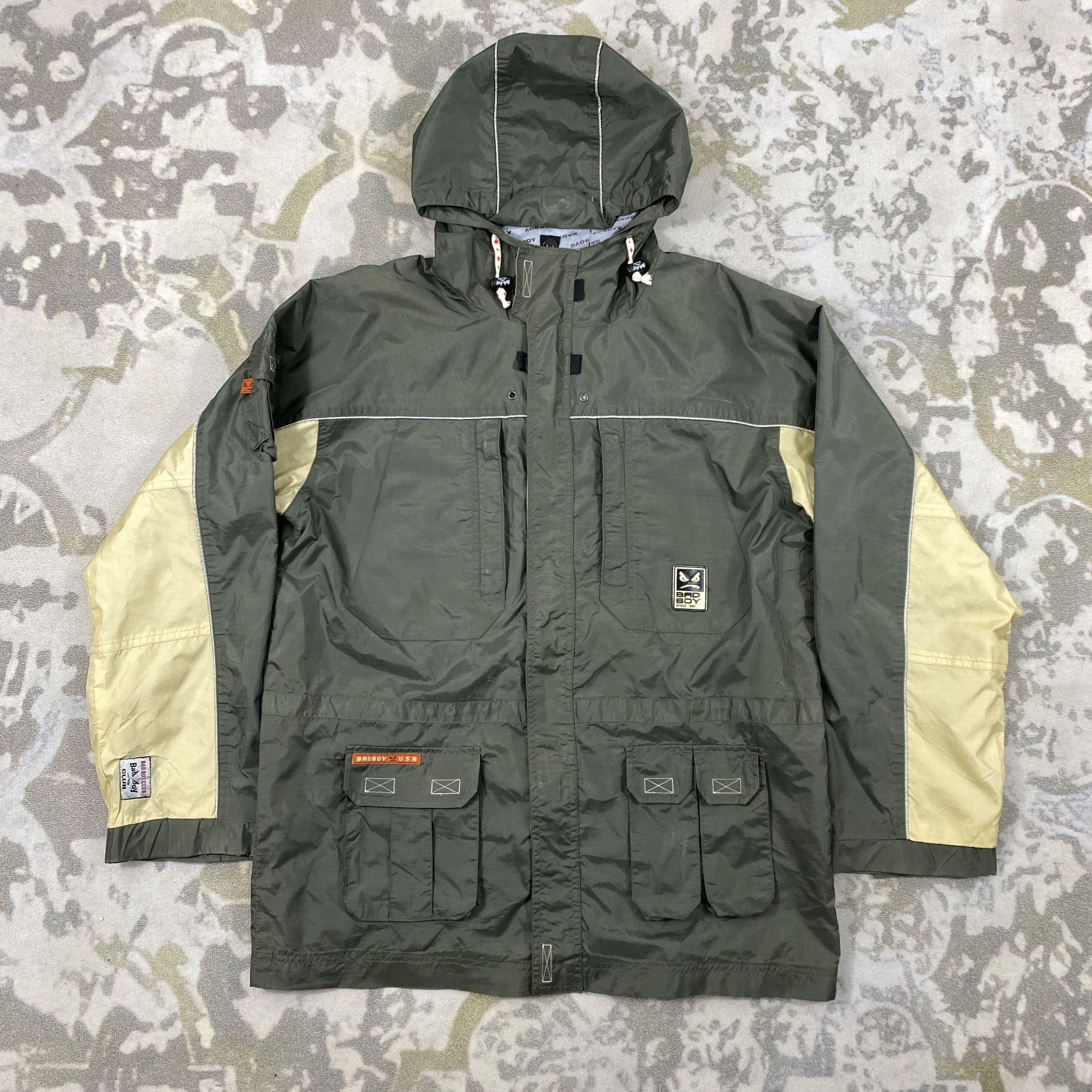 Hype Vintage Badboy Multi Pocket Windbreaker Jacket- J166 | Grailed