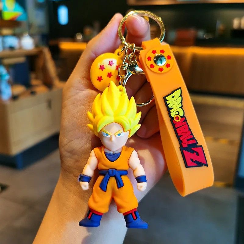 Rubber Keychain × Streetwear Son Goku Dragon Ball Key Chain | Grailed