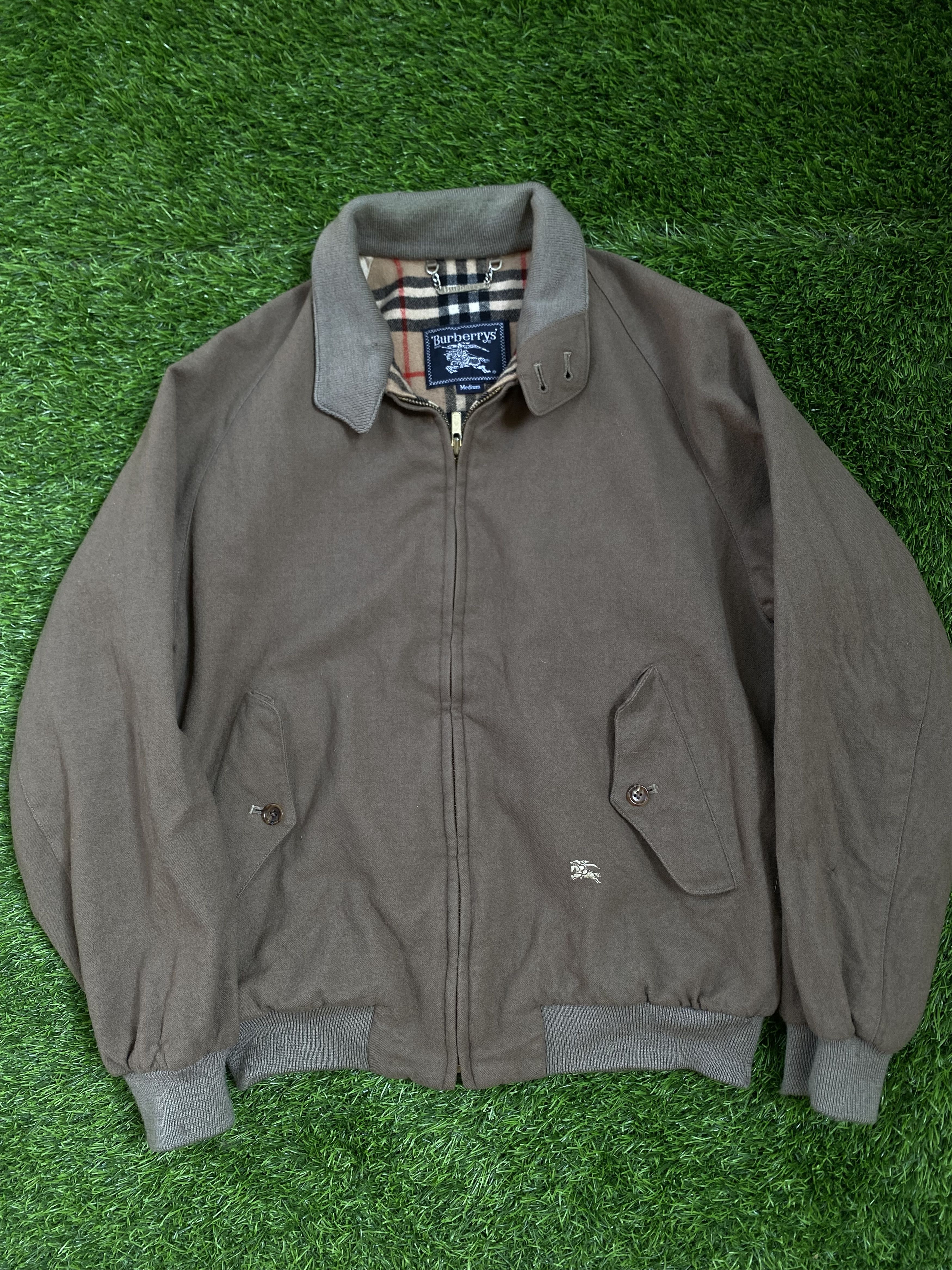 Burberry Vintage Burberry Nova Check Wool Bomber Jacket | Grailed