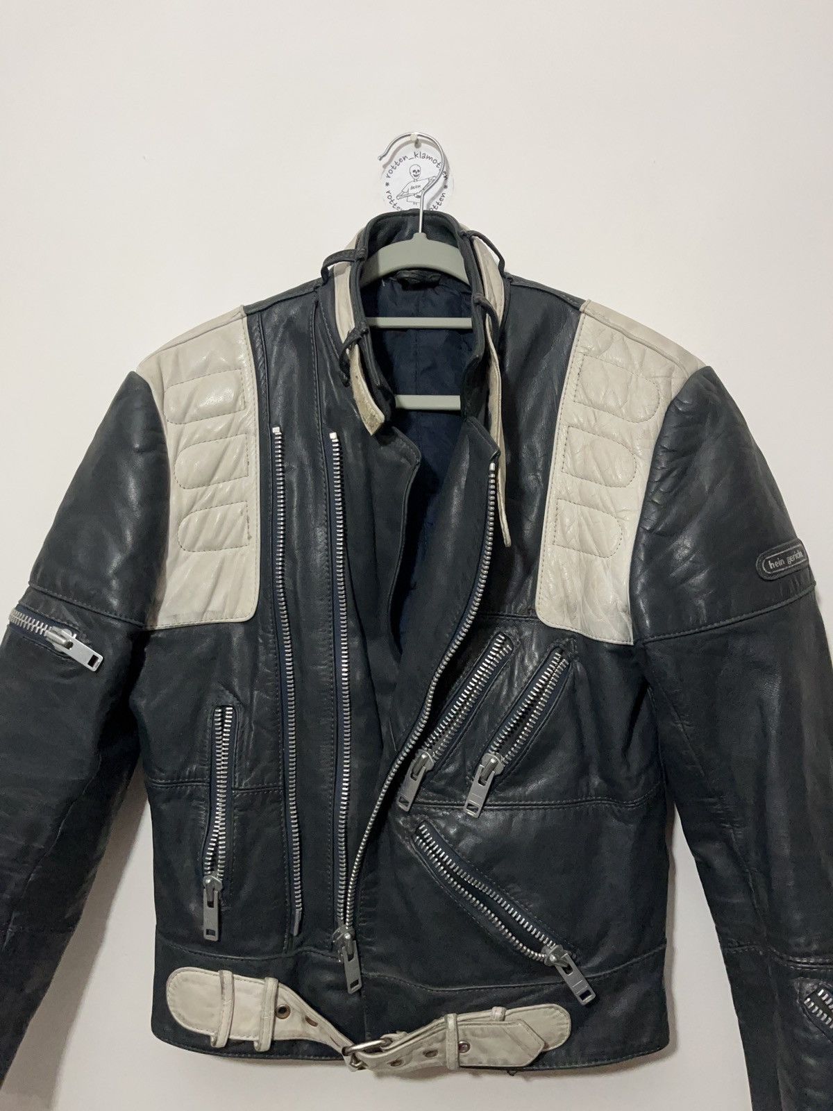 Hein Gericke Sick design Hein Gericke multi zip leather moto racing ...