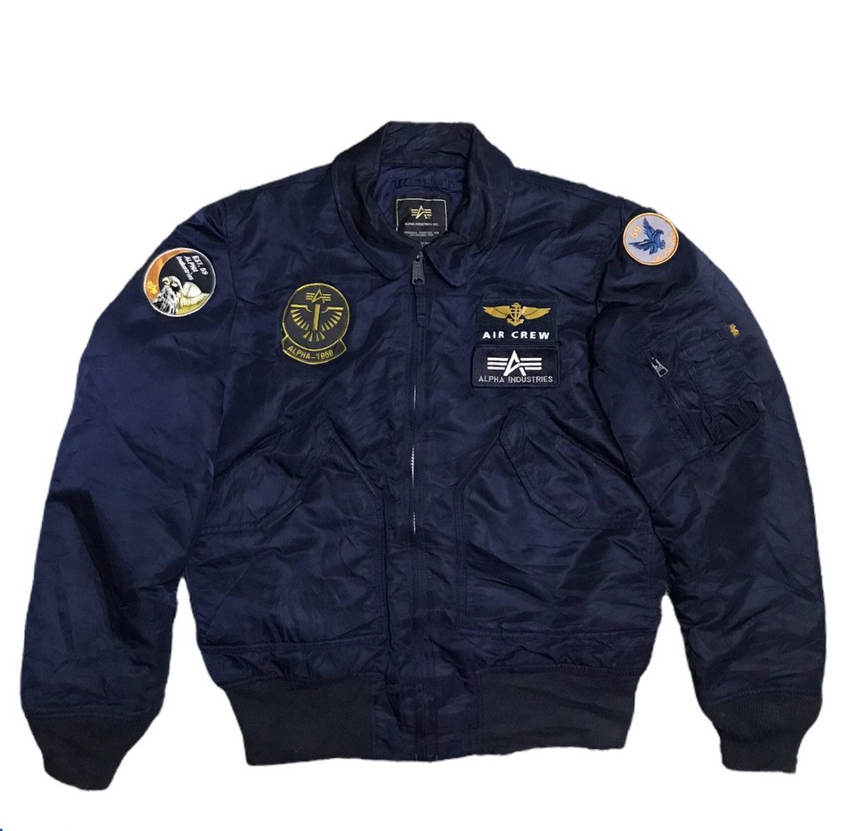 Alpha × Alpha Industries × Military Vintage Alpha flight jacket with ...