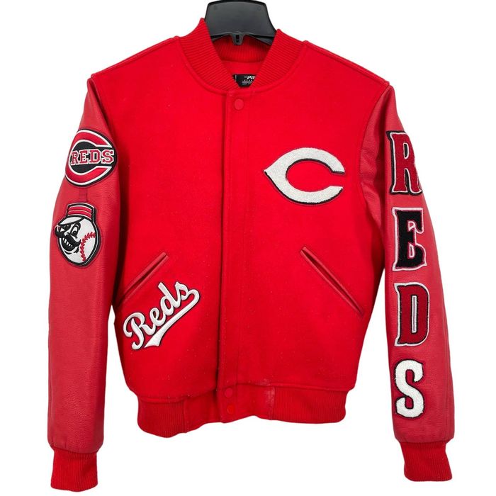 Pro Standard Pro Standard MLB Cincinnati Reds Logo Red Varsity Jacket ...