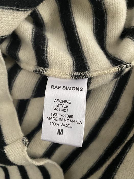 Raf Simons Raf Simons Archive Redux SS02 Poem-Panel Striped Sweater ...