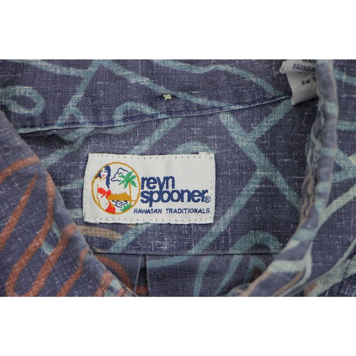Reyn Spooner Vtg Reyn Spooner Eddy Y Leaf Hawaiian Aloha Maze Camp ...