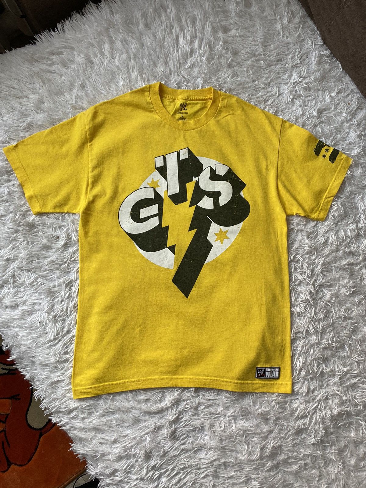 Vintage × Wwe × Wwf GTS Wrestling Yellow T Shirt Undertacker WWE WWF ...
