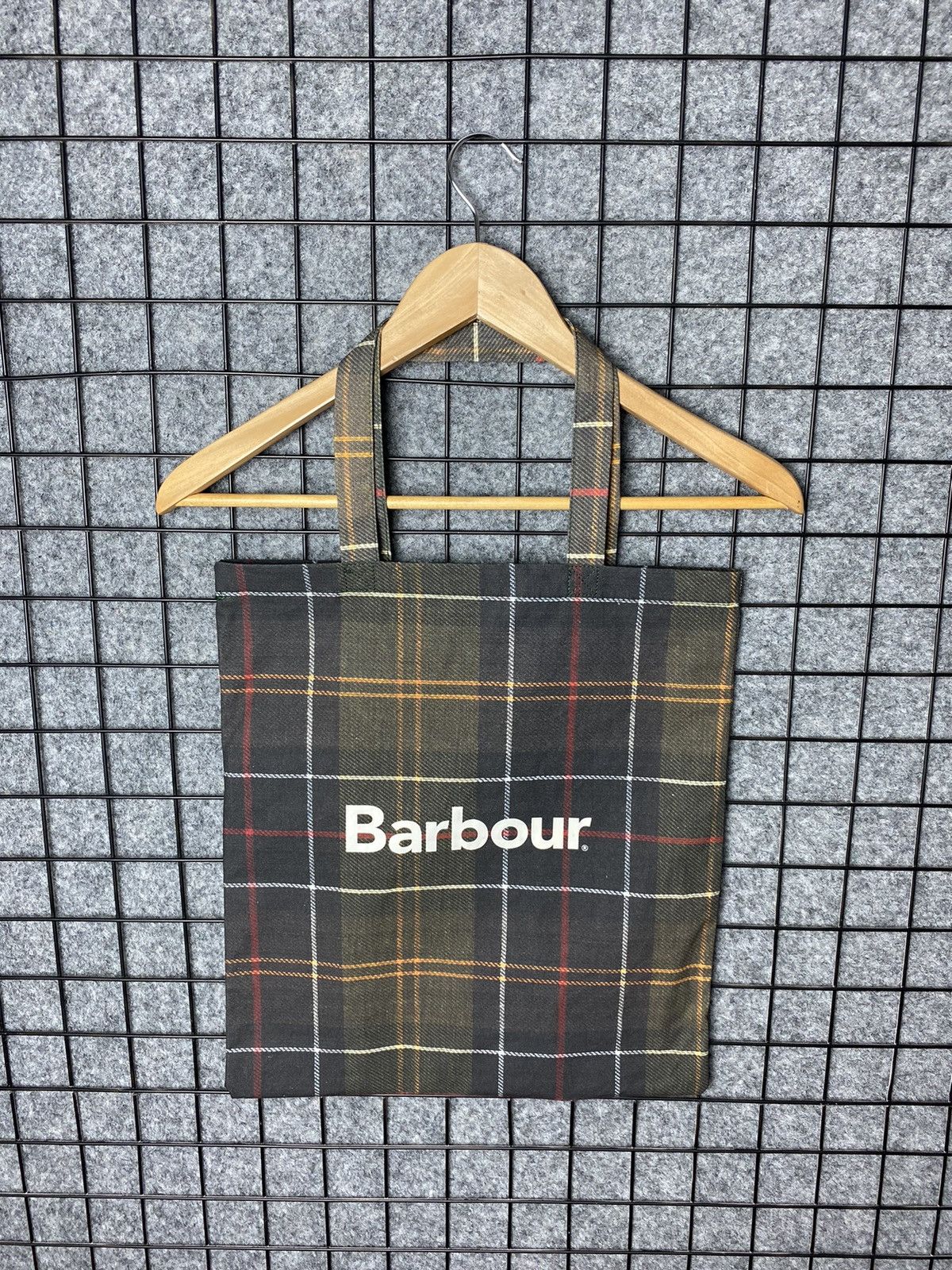 Barbour × Streetwear × Vintage Barbour Streetwear Logo Tartan Checked ...