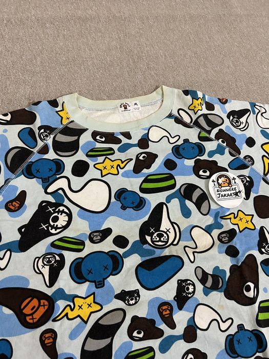 Bape Bape x Kaws Baby Milo Animal Kingdom S/S Crewneck | Grailed