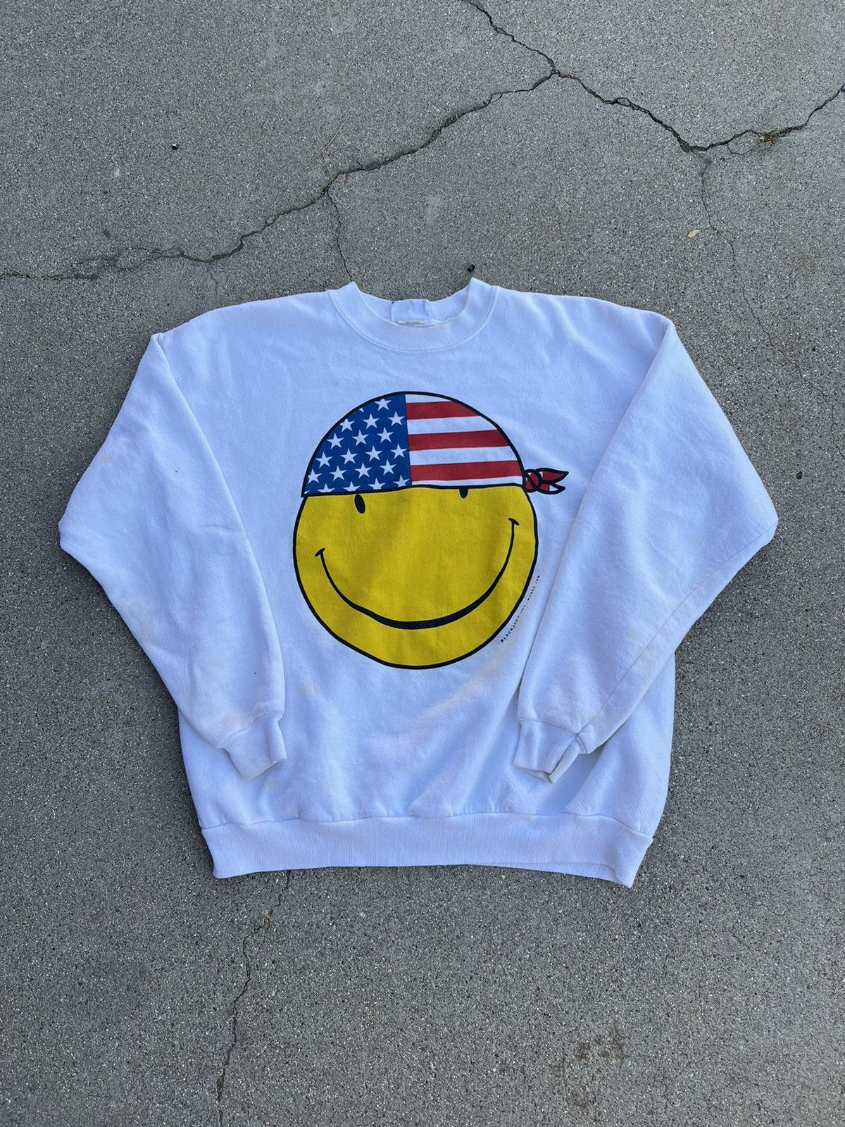 Vintage Vintage 90s Lee smiley face crewneck | Grailed