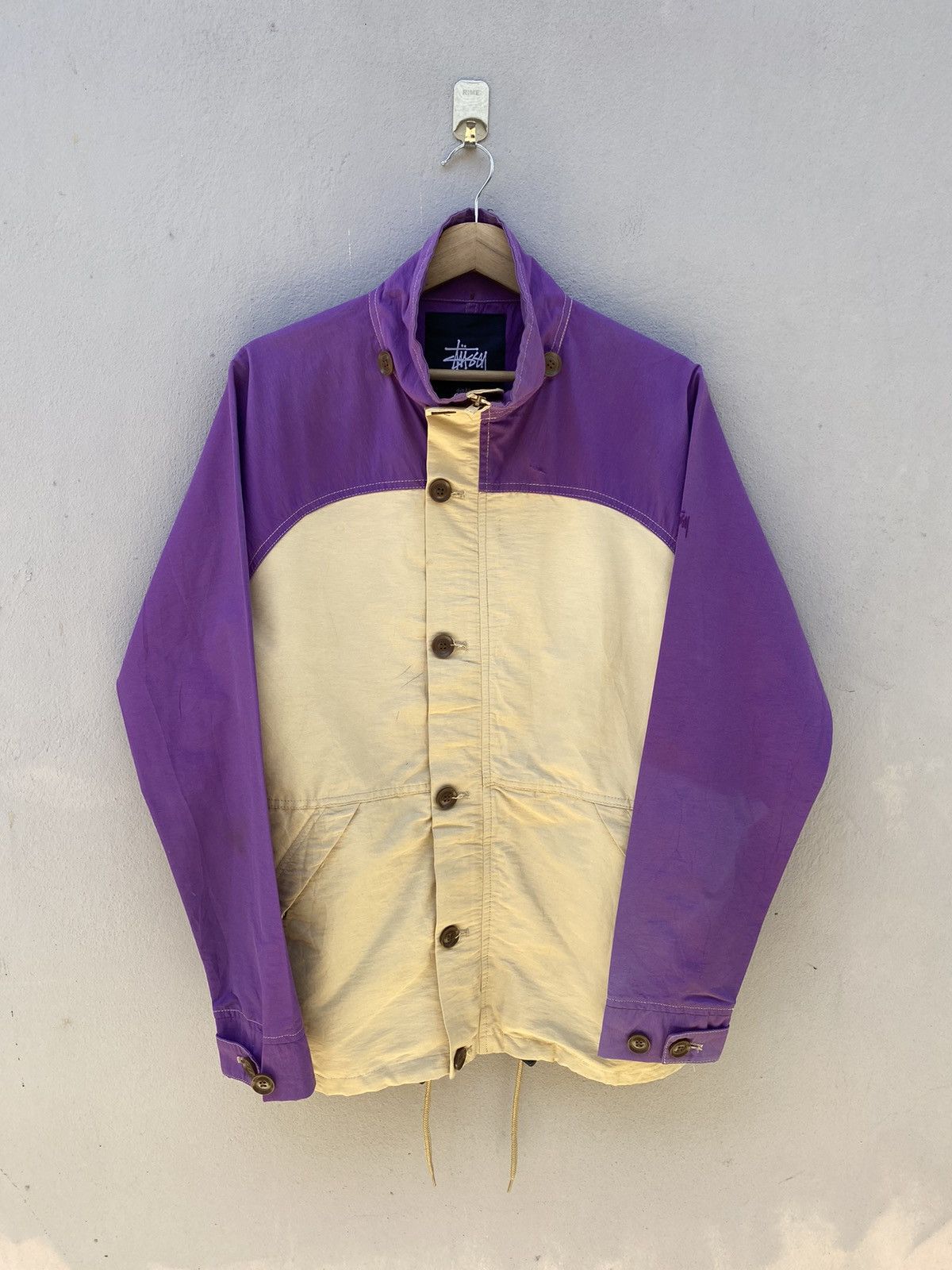 Vintage Vintage Rare Y2K Stüssy Color Block Light Jacket | Grailed