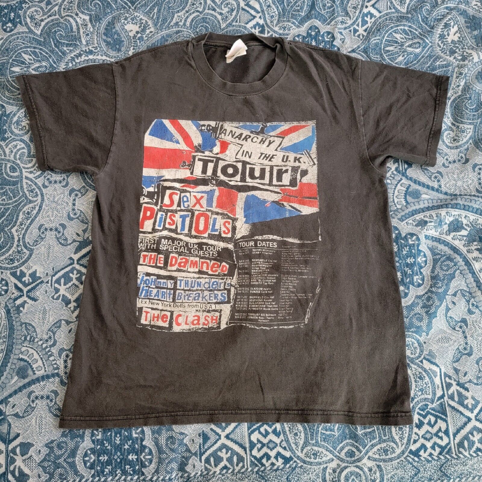 Vintage Sex Pistols Anarchy In The Uk Tour T Shirt Mens Medium Vintage