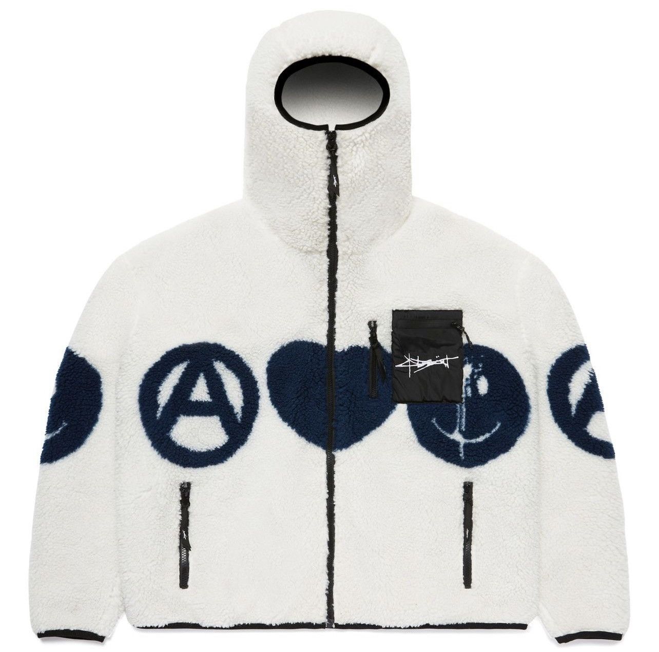 Absent × Streetwear Absent Balaclava Sherpa Jacket | Grailed