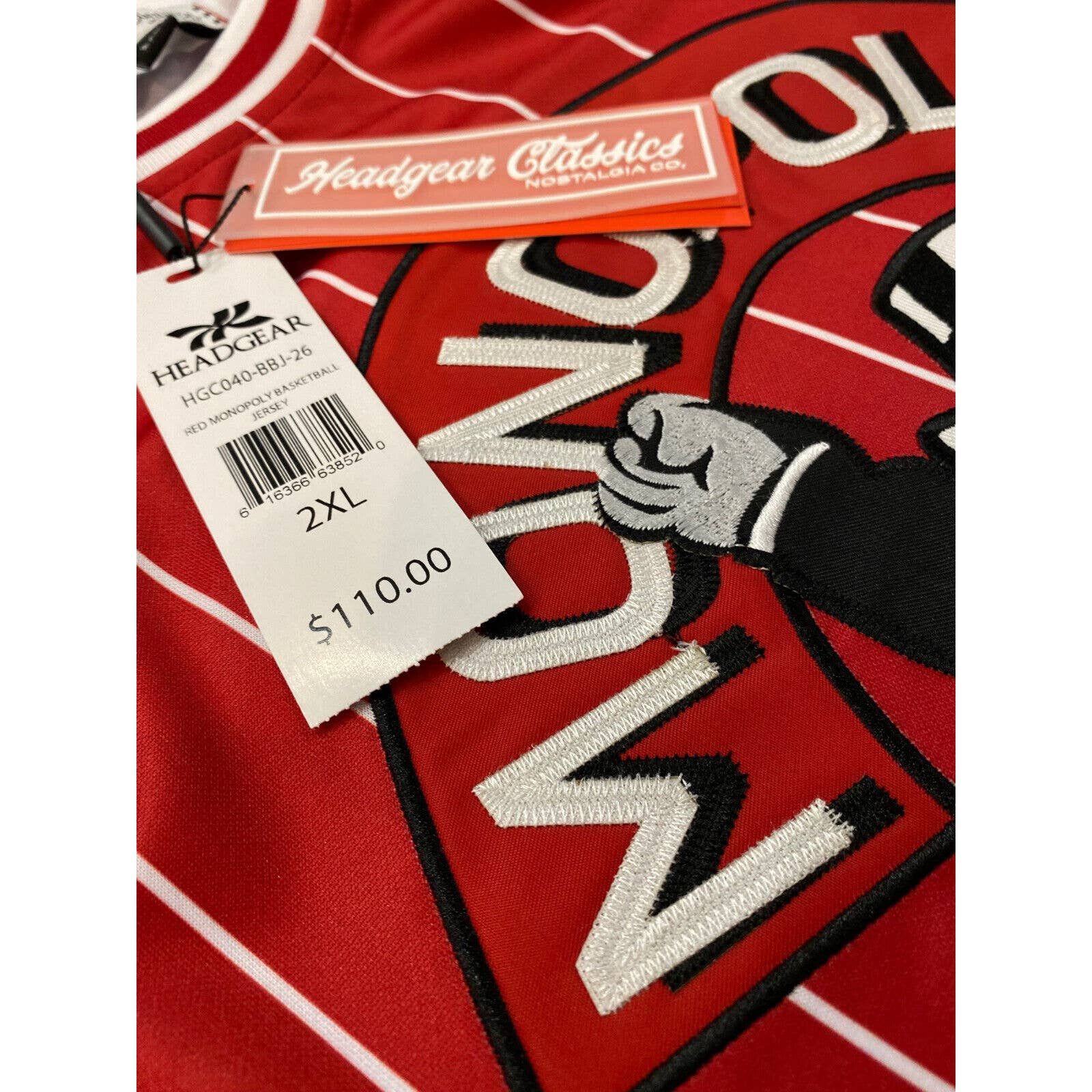 Custom Monopoly Men Headgear Classics Embroidered Basketball Jersey ...