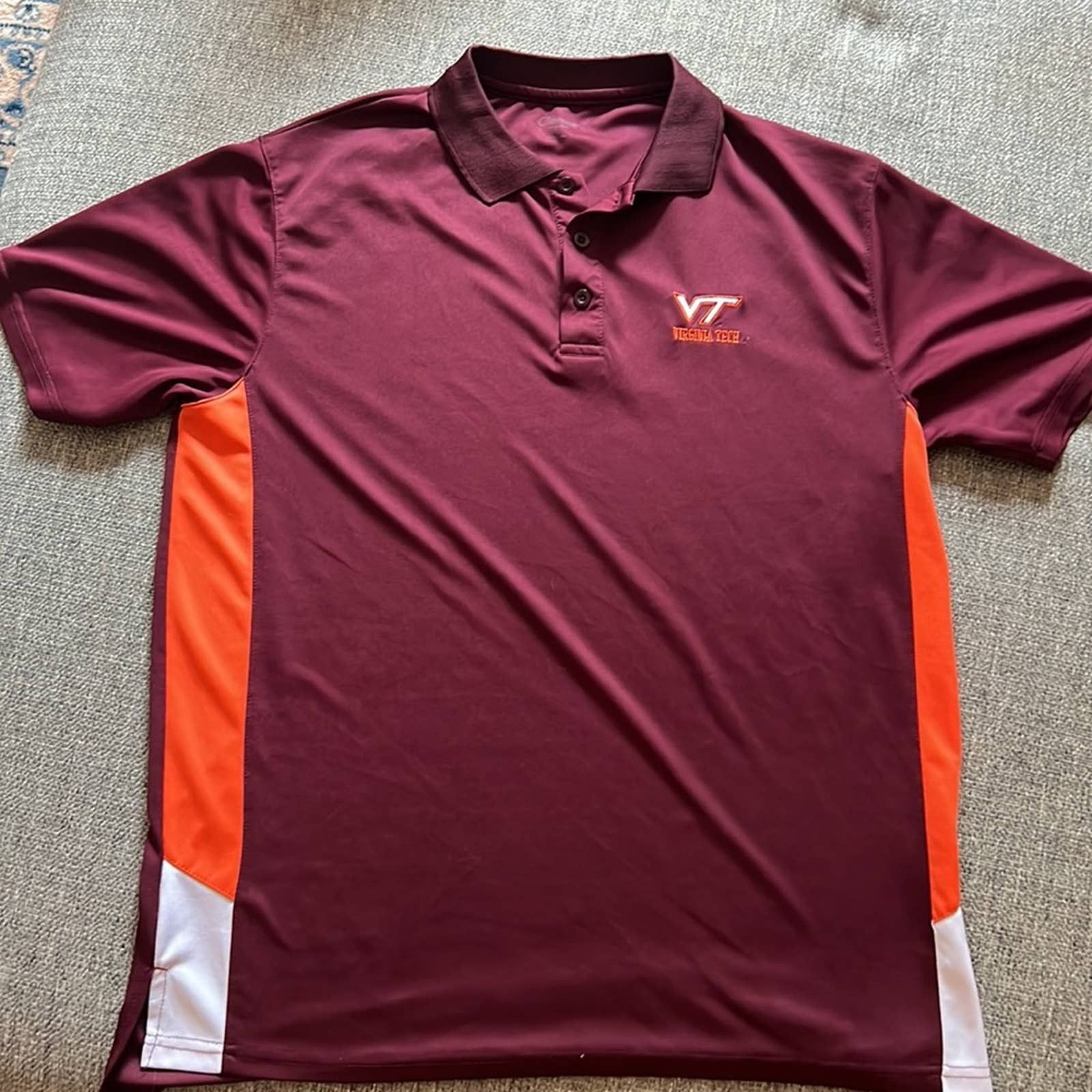 Streetwear Virginia Tech Polo Shirt - Large (VT logo) | Grailed