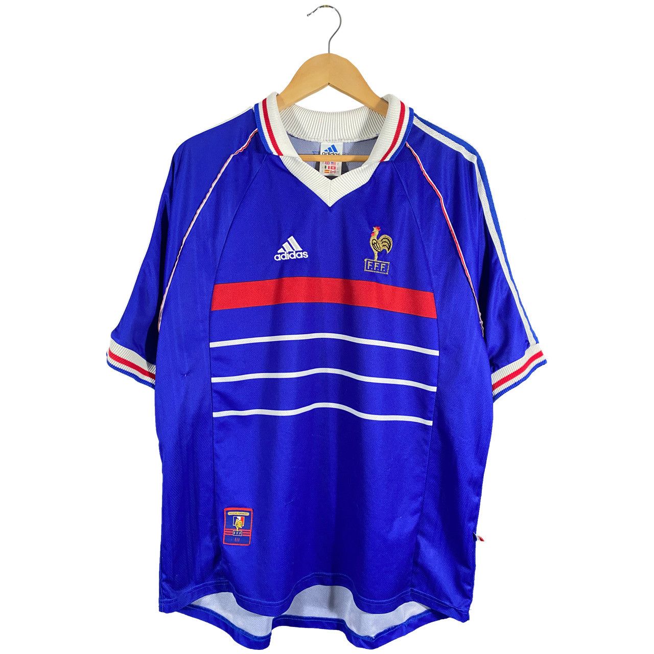 Adidas RARE 1998-00' Adidas French National soccer kit blue | Grailed