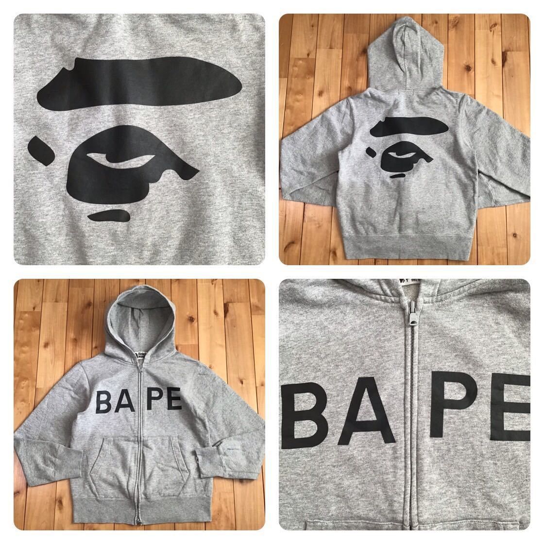 Bape BAPE face logo Zip HOODIE a bathing ape | Grailed