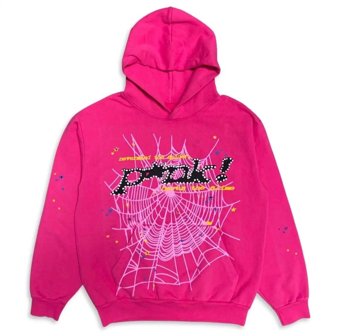 Spider × Young Thug Sp5der Worldwide P*NK Hoodie Spider Pink SMALL ...