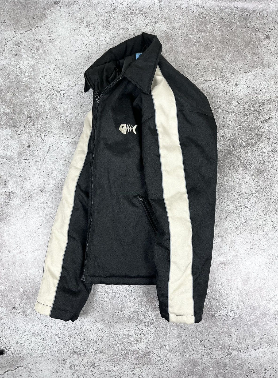 Streetwear × Vintage Fishbone Vintage Big Logo Bomber Jacket | Grailed