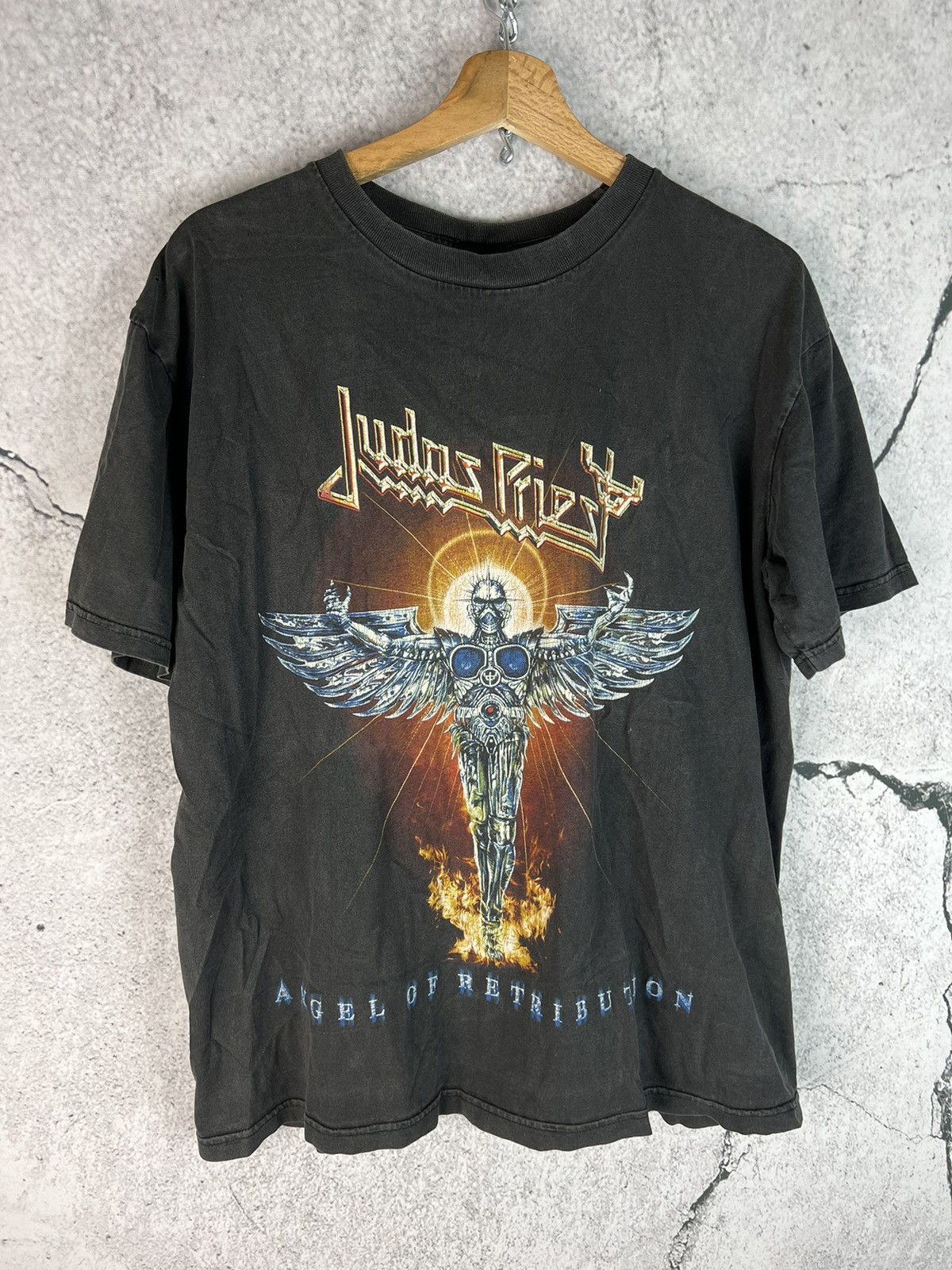 Vintage Vintage Judas Priest Angel Of Retribution sun faded tshirt ...