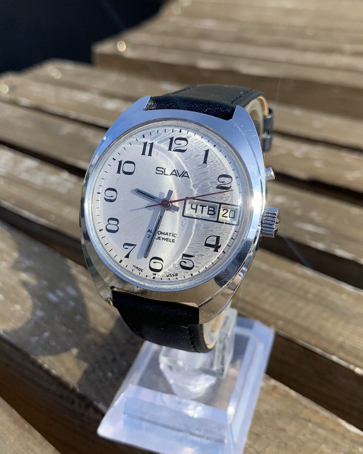 Vintage Vintage Automatic Watch Slava Soviet USSR Wristwatch 1980s ...