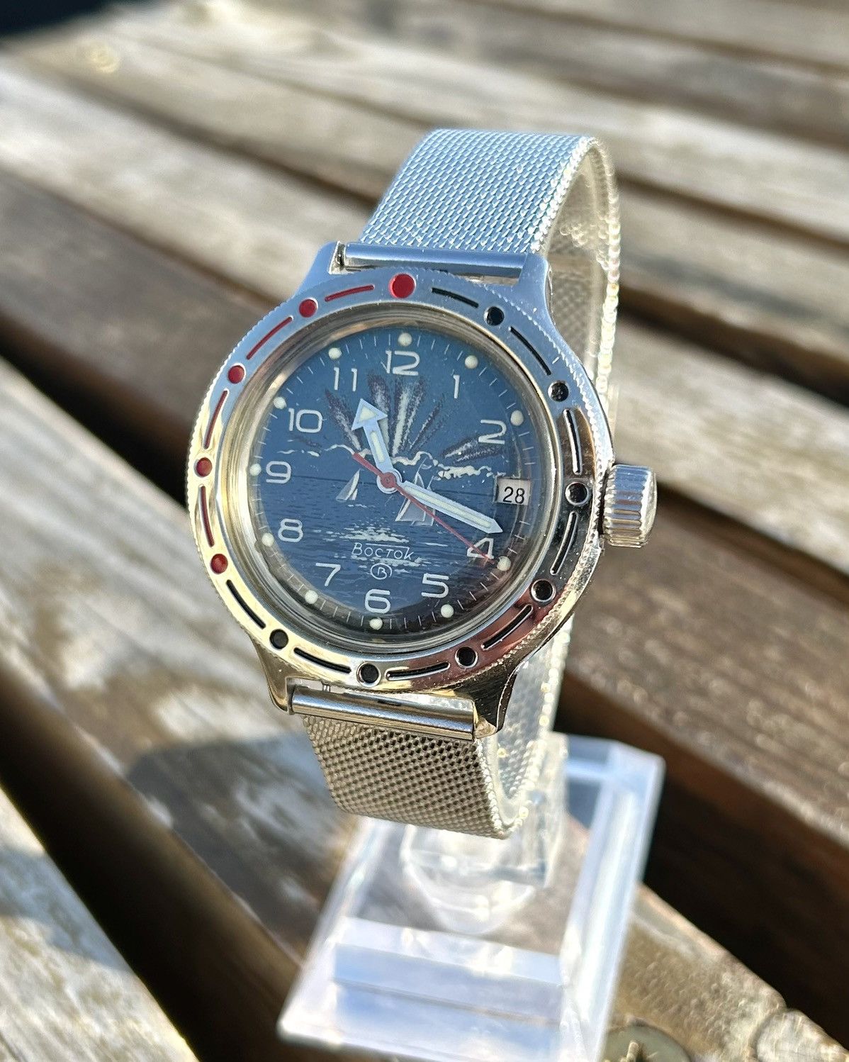 Vintage Vintage Rare Dial Soviet Watch Vostok Amphibia Diver 1980s ...