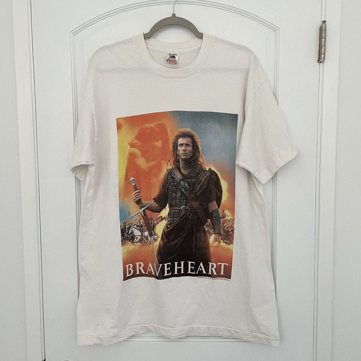 Made In Usa × Movie × Vintage Vintage 1995 Braveheart Movie Promo Shirt ...
