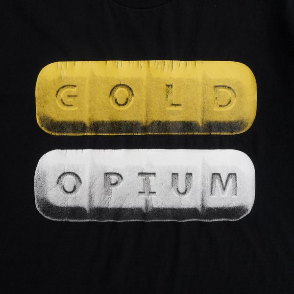 Vintage Vintage 90s Rare Gold Opium Tee | Grailed