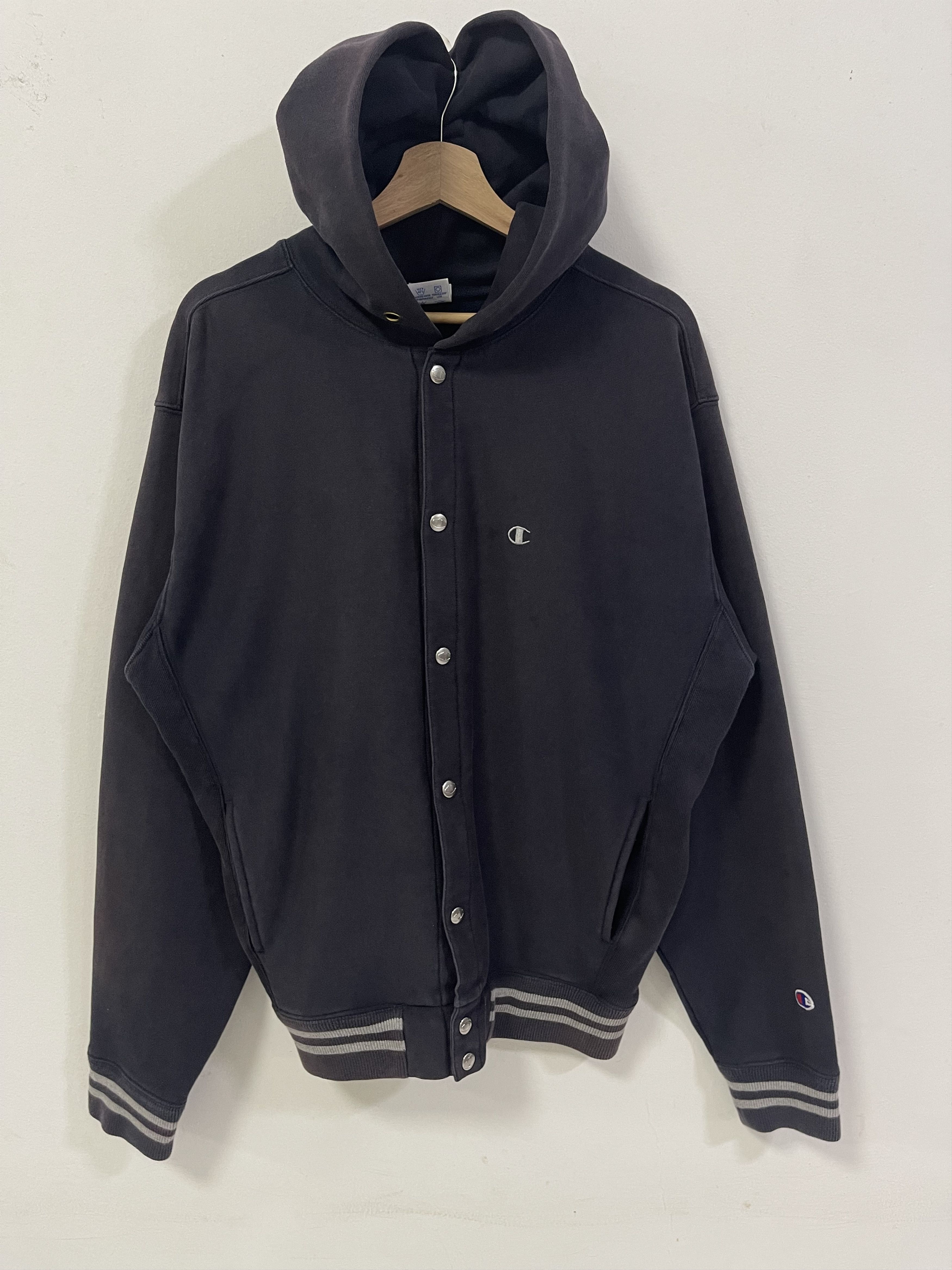 Champion × Streetwear × Vintage Vintage Champion Reverse Weave Warmup Sun Faded Jacket | Grailed