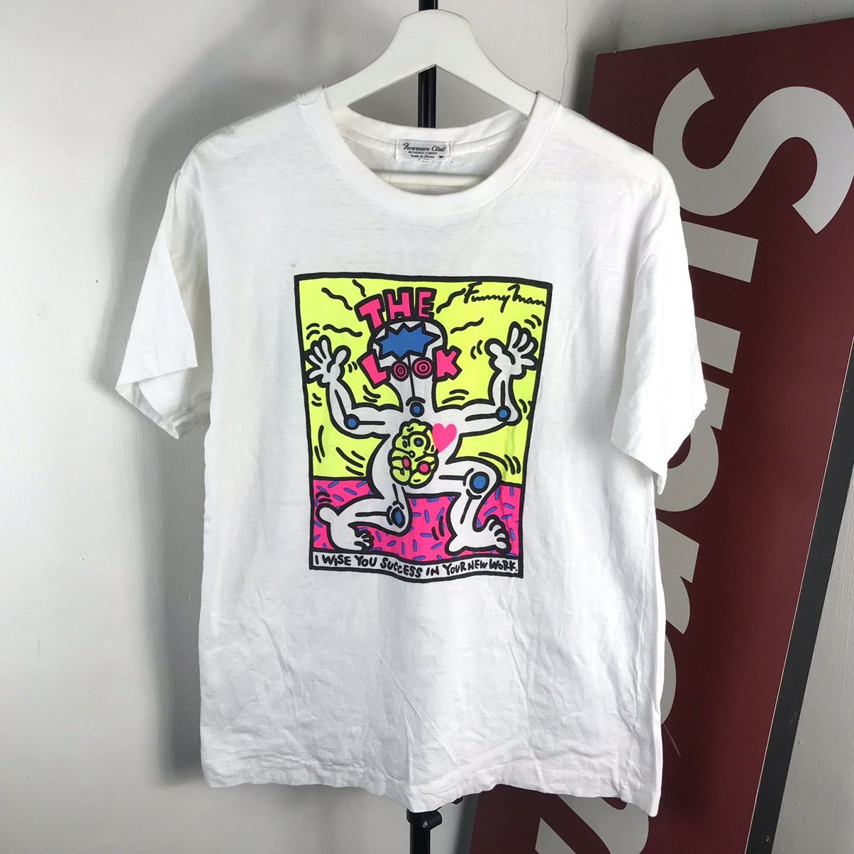 Art × Vintage Vintage 1980s collector Man Ray “keith haring” artwork ...