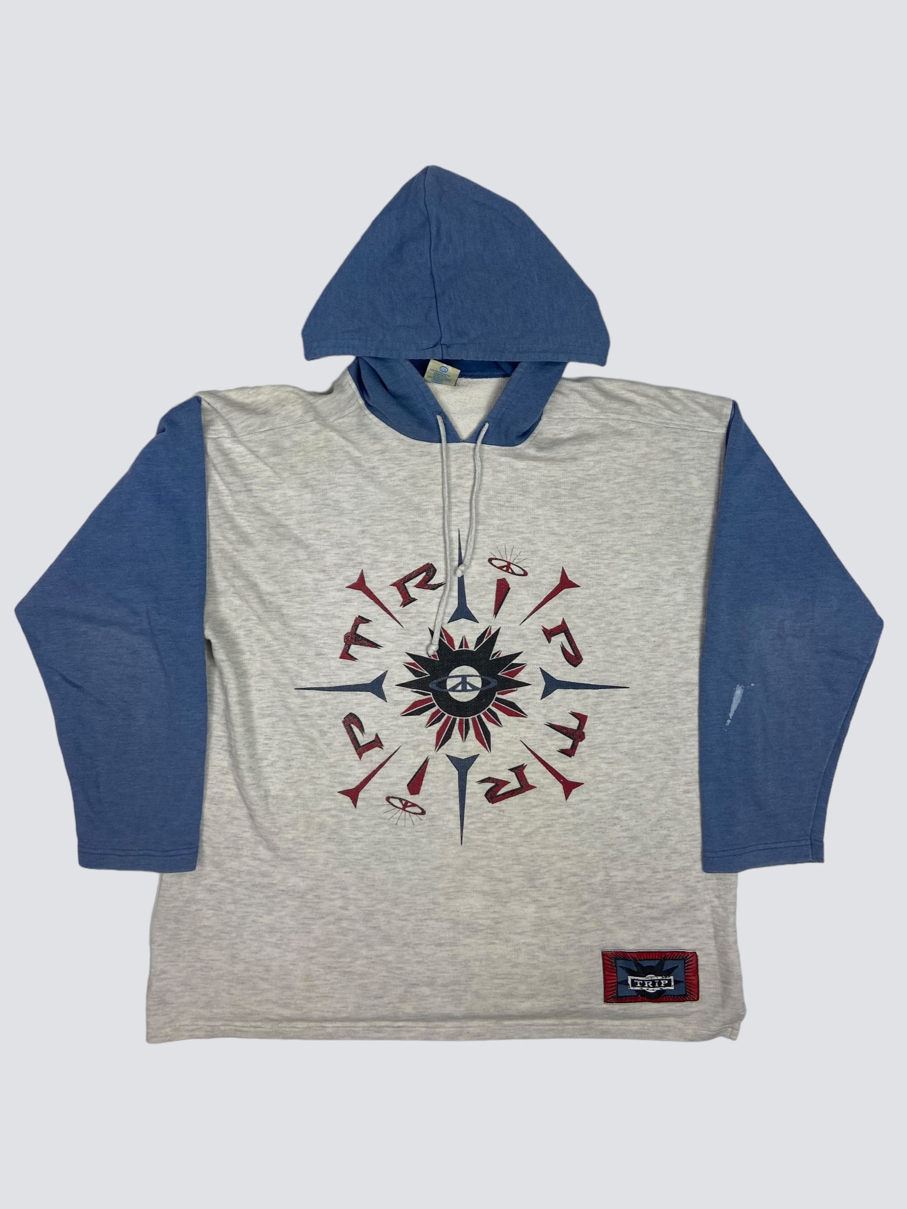 Vintage 1980's "TRIP" FADED Y2000K HOODIE | Grailed